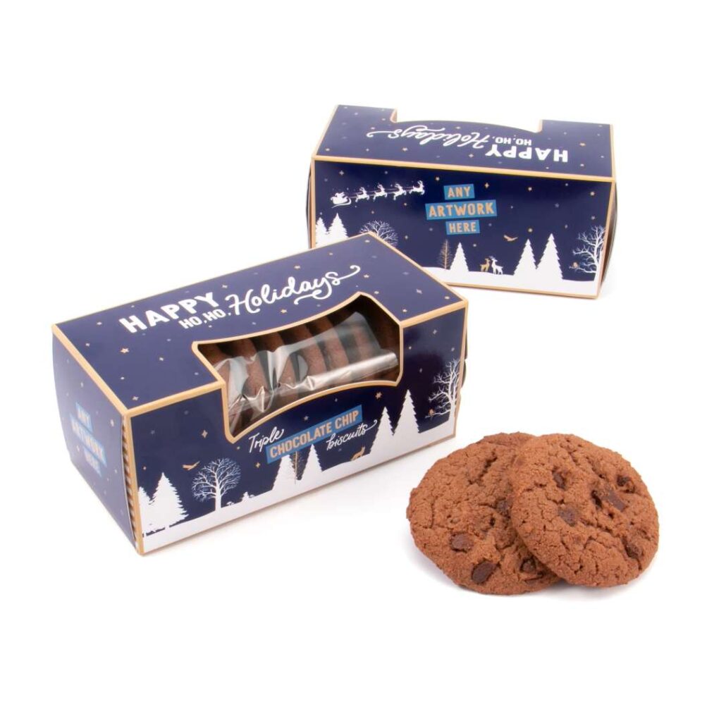 Triple Chocolate Chip Biscuits Box | Sycal Promotional Merchandise