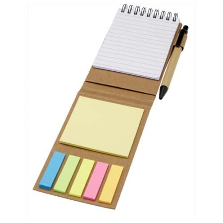 Flipper sticky notepad with ballpoint pen (black ink) | Sycal ...