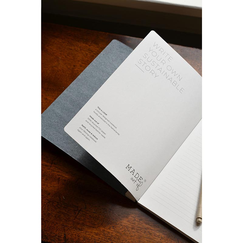 Recycled Textile Refillable Paper Notebook A5 | Sycal Promotional ...