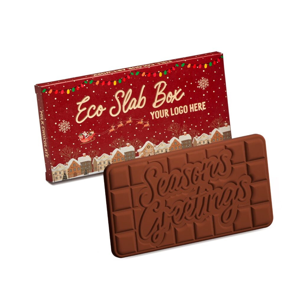 Winter Collection - Milk Chocolate Slab Box | Sycal Promotional Merchandise