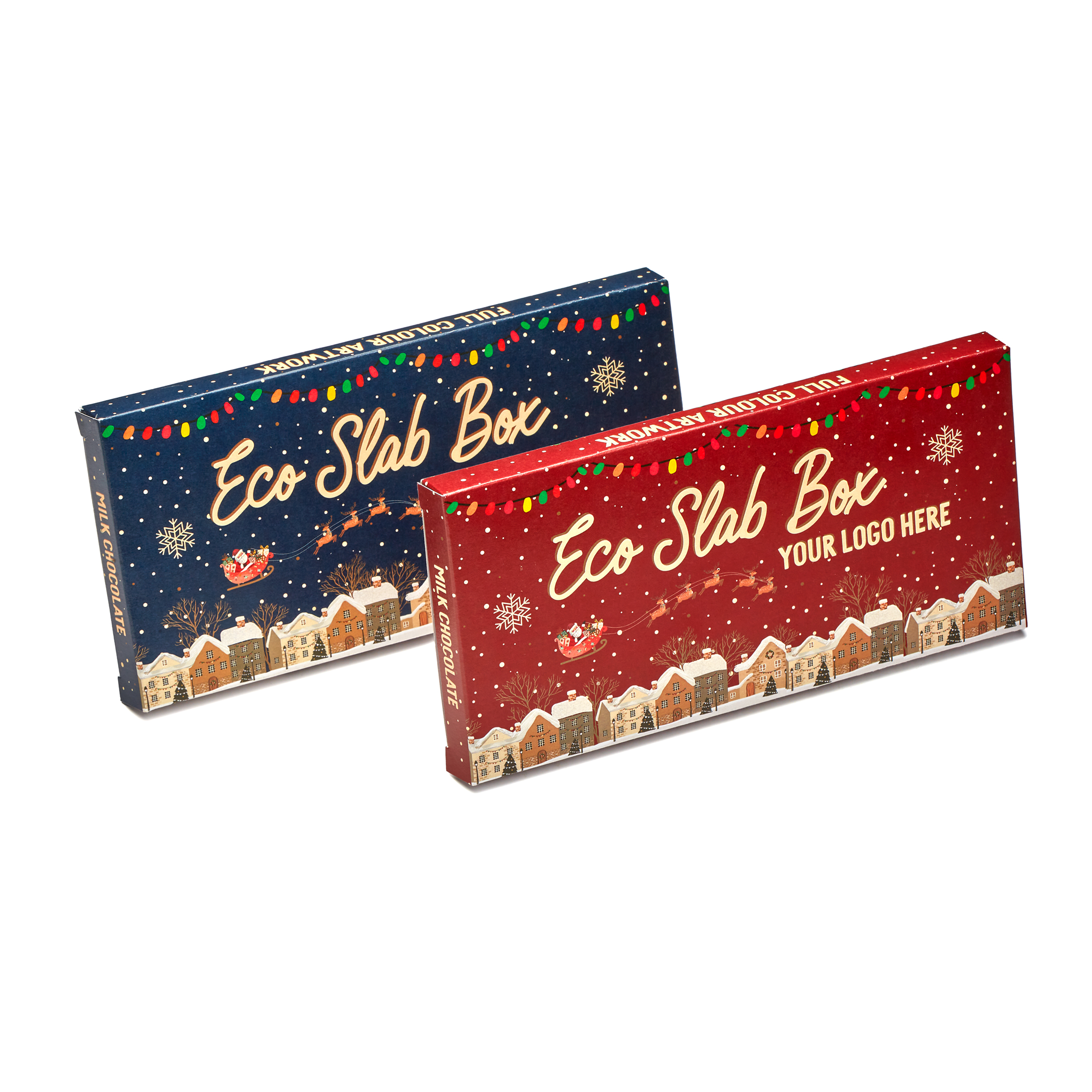 Winter Collection - Milk Chocolate Slab Box | Sycal Promotional Merchandise